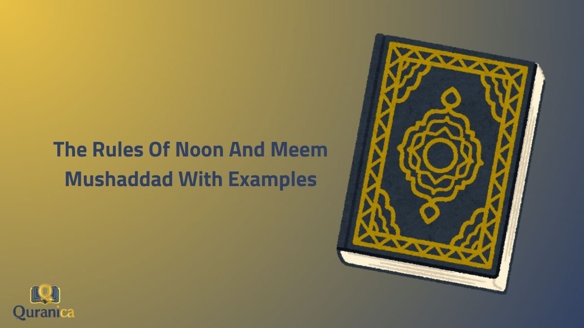 The Rules Of Noon And Meem Mushaddad With Examples - Quranica